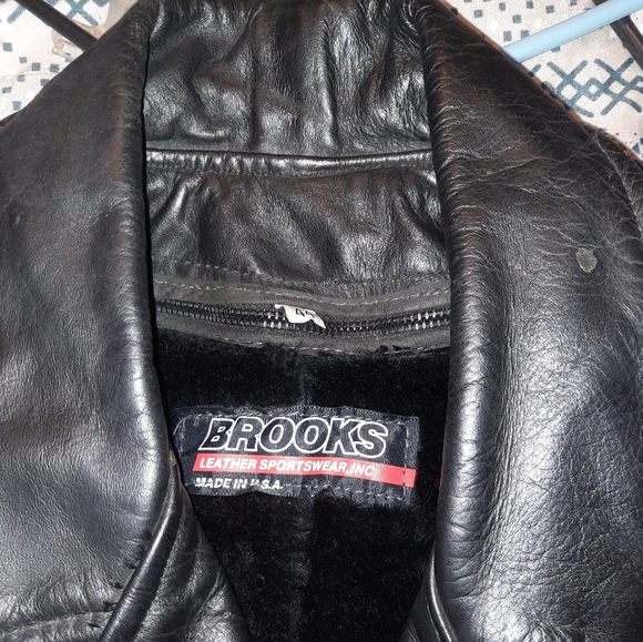 Brooks | Jackets & Coats | Brooks Leather Motorcycle Jacket | Poshmark